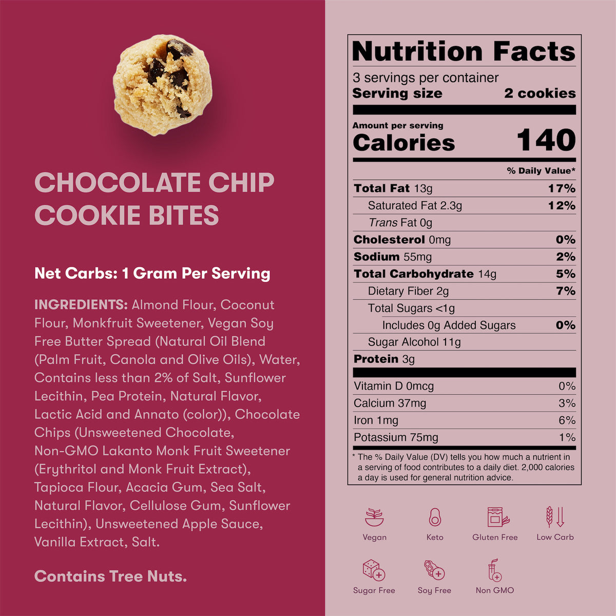 Chocolate Chip Cookie Bites | Healthyish Bakery
